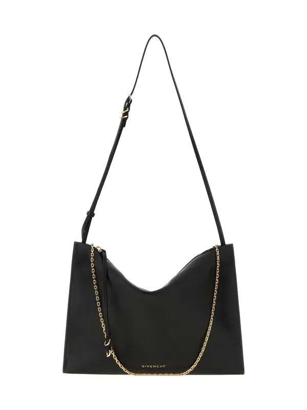 Givenchy Leather Voyou Shoulder Bag - Black