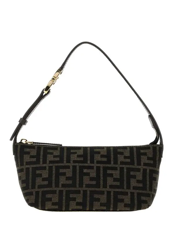 Fendi Embroidered Jacquard Small Vanity Handbag - Multicolor