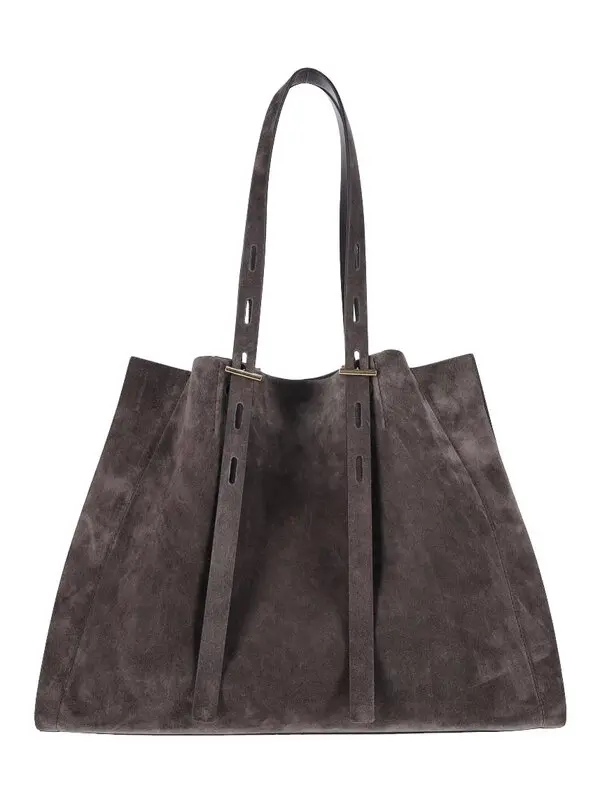 MINOBOSSI Suede Tote Bag - Brown