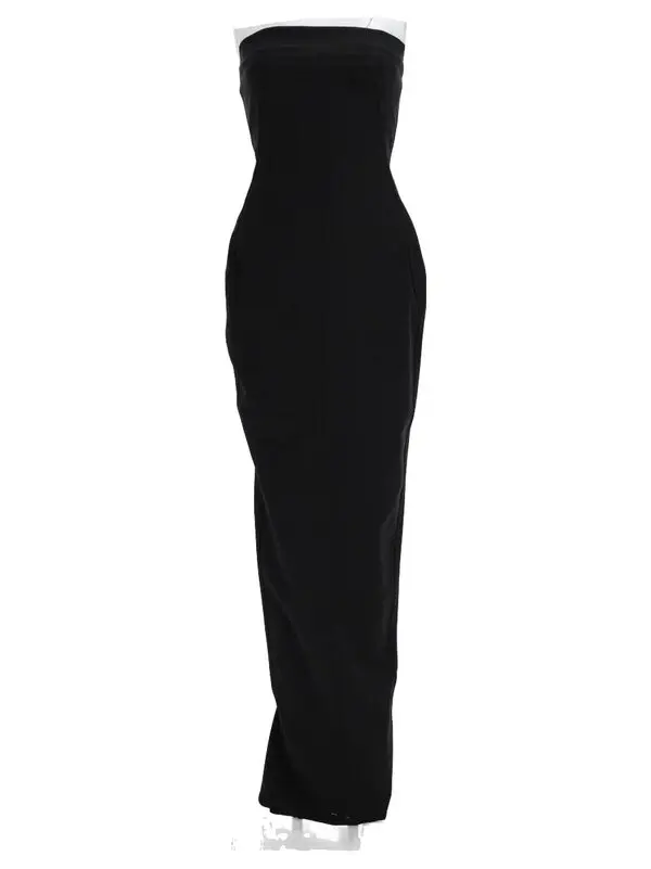 Rick Owens Strapless Fitted Maxi Dress - Black
