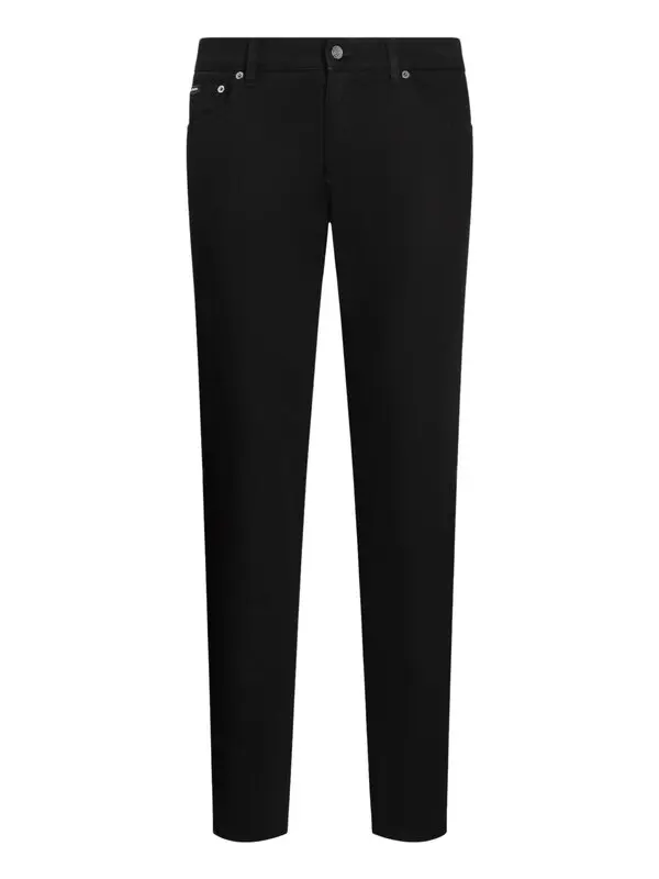 Dolce & Gabbana Slim Fit Five-pocket Jeans - Black