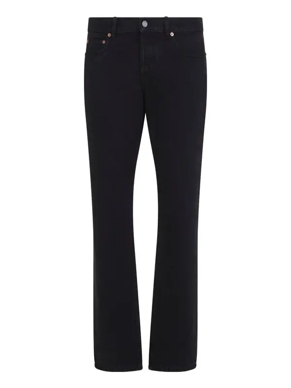 Saint Laurent Slim-fit 100% Cotton Jeans - Black