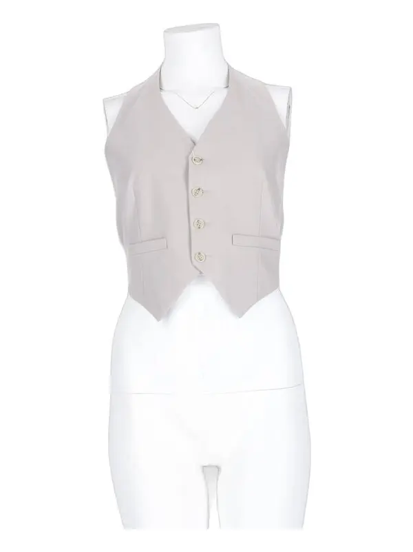MAISON MARGIELA Tailored Cropped Vest - Grey