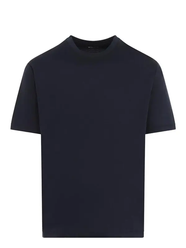 Kiton Cotton Crewneck T-shirt - Blue