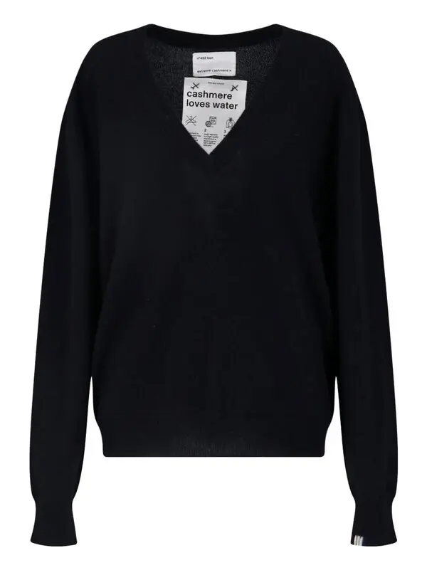 Extreme Cashmere V-neck Cashmere Sweater - Black