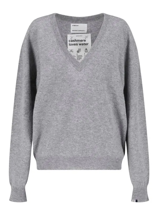Extreme Cashmere V-neck Cashmere Sweater - Grey
