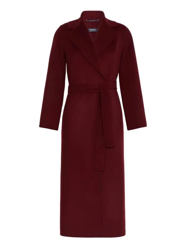 Max Mara Sculpted Double-drape Pure Wool Jacket - Rosso