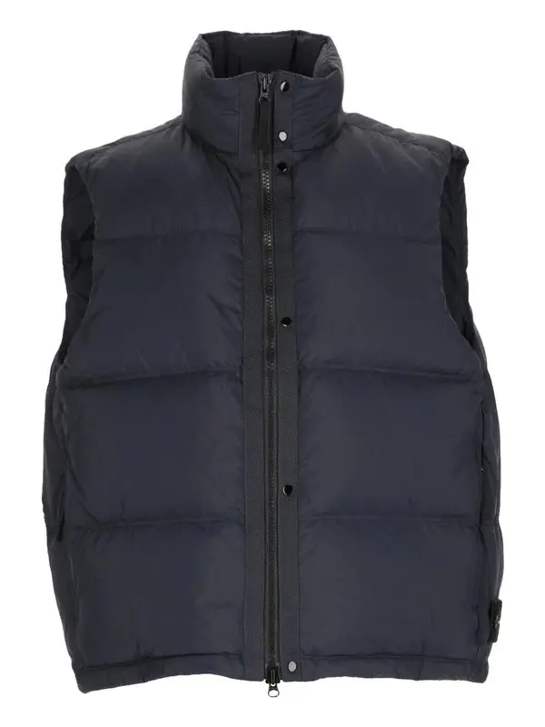 Stone Island Quilted Puffer Vest - Blue
