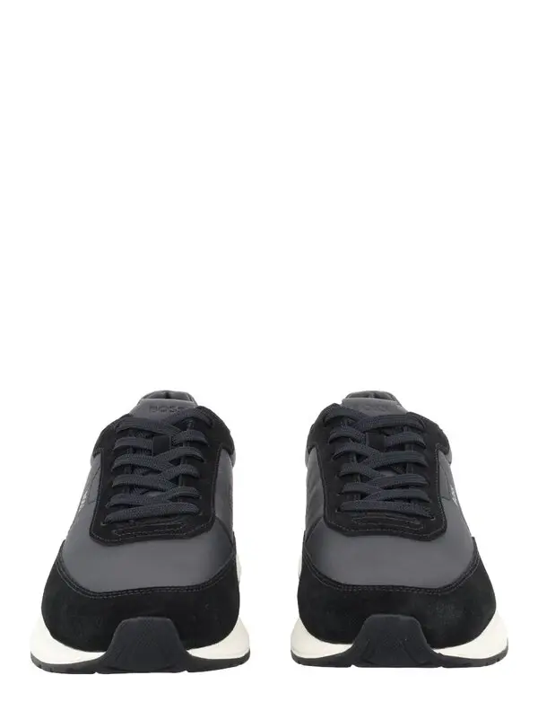 BOSS Low-top Lace-up Sneakers - Black
