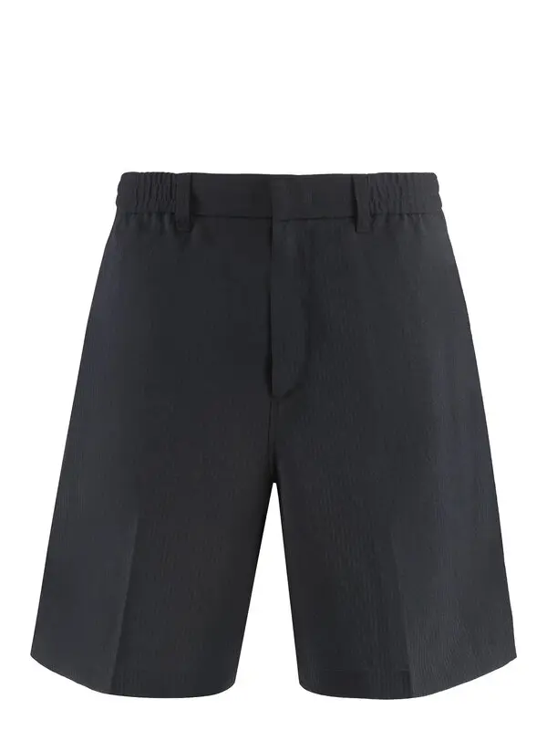 Emporio Armani Techno Fabric Bermuda Shorts - Blue