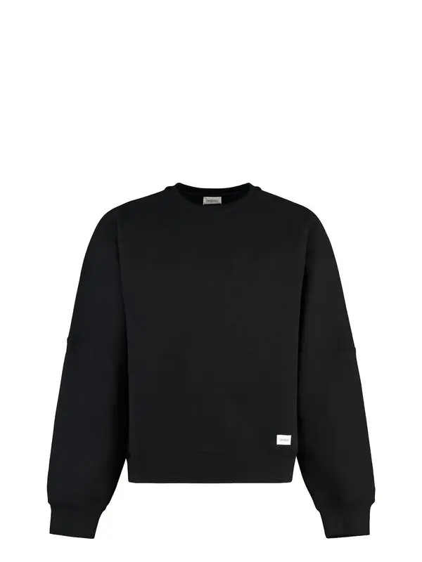 Saint Laurent Cotton Crew-neck Sweatshirt - Black