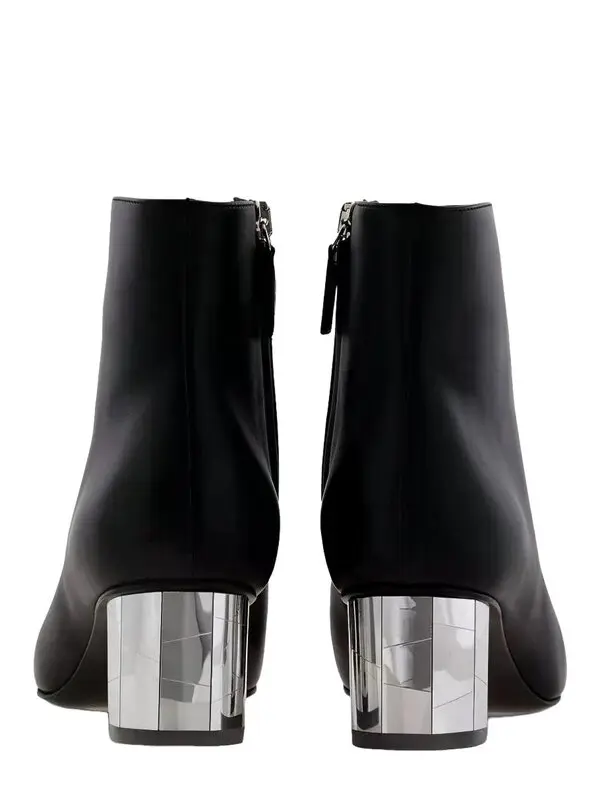 FERRAGAMO Block Heel Ankle Boots - Black