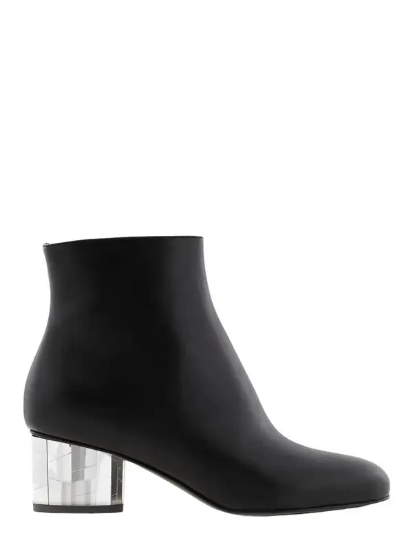 FERRAGAMO Block Heel Ankle Boots - Black