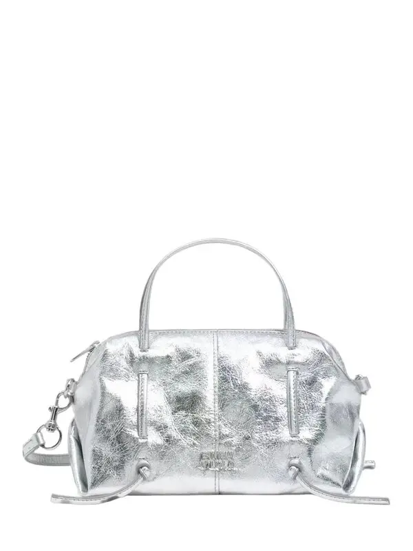 Bimba Y Lola Mini Leather Lolita Bag - Silver