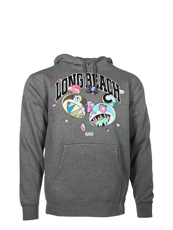 TAKASHI MURAKAMI Graphic Print Hoodie - Grey