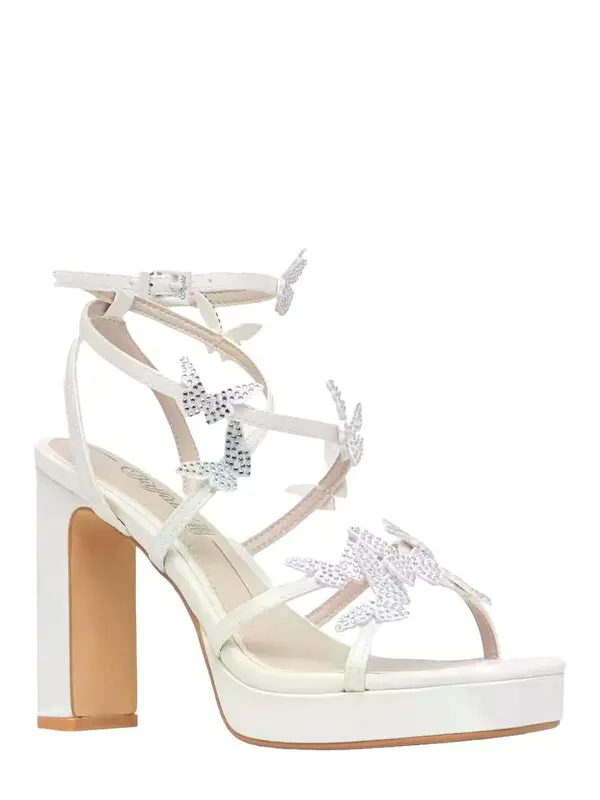 BUFFALO Devine Butterfly Platform Sandals - White