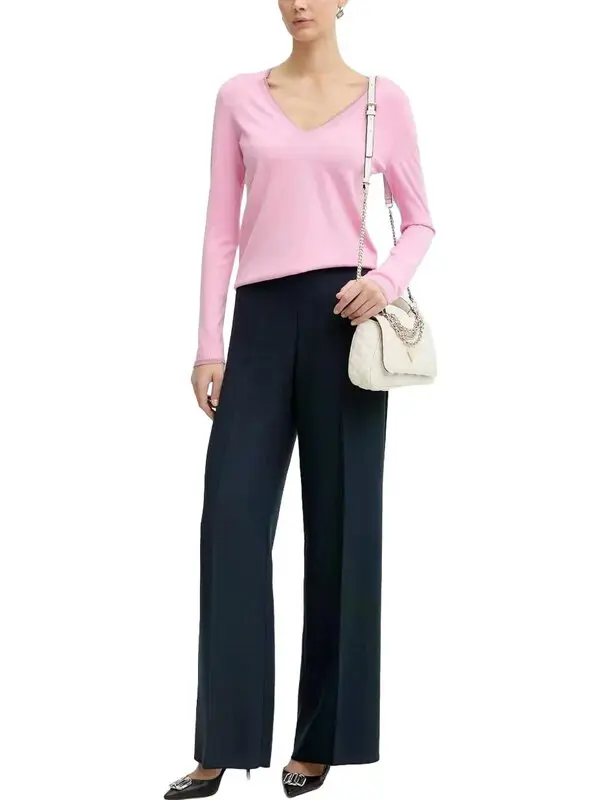 Liu Jo V-neck Long Sleeve Top - Pink