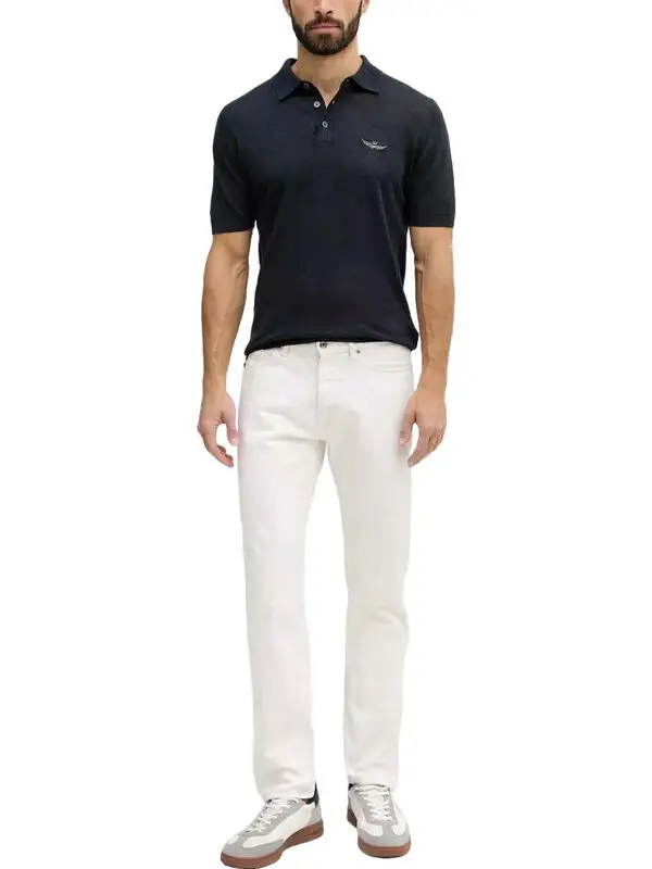 AERONAUTICA MILITARE Button-up Polo Shirt - Blue