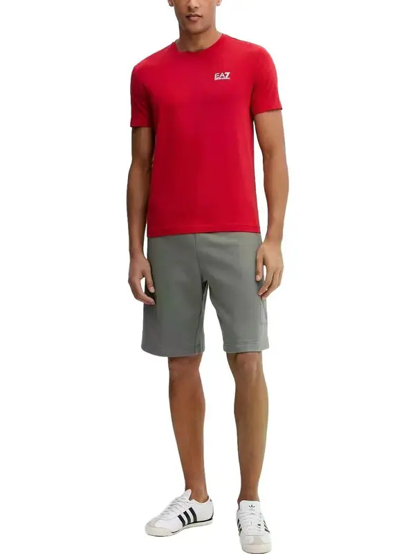 EA7 Logo-print Short-sleeve T-shirt - Red