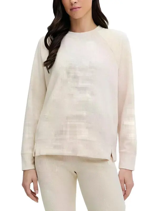 Dkny Long Sleeve Crew Neck Sweatshirt - White