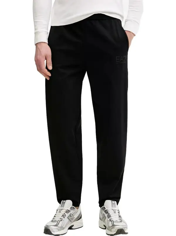 EA7 Logo-print Track Pants - Black