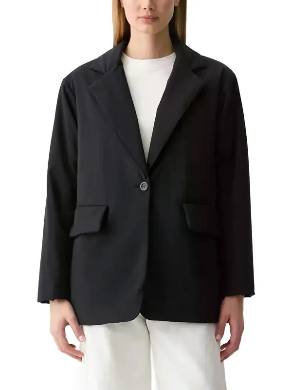 Dkny Single-breasted Notched-lapel Jacket - Black