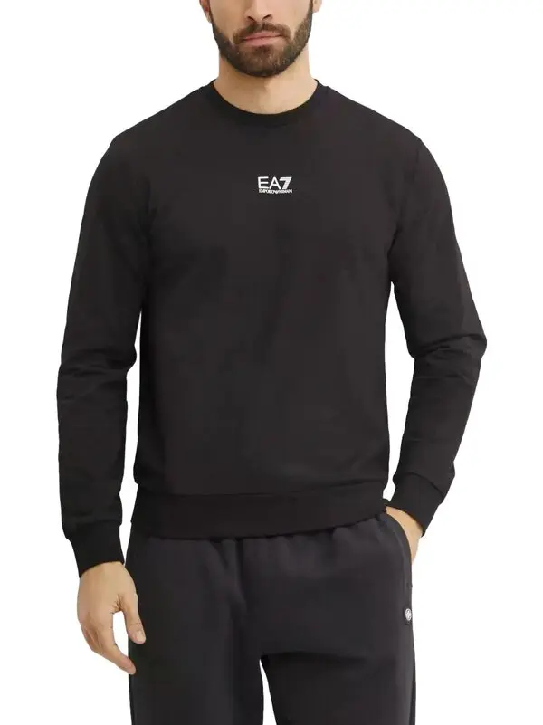 EA7 Logo-print Sweater - Black