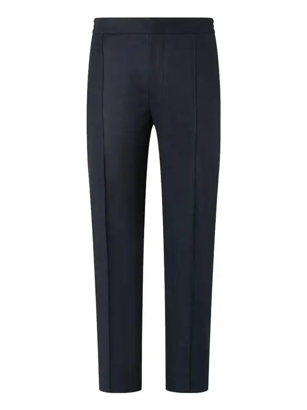 Zegna Wool, Silk, And Cashmere Blend Pants - Blue