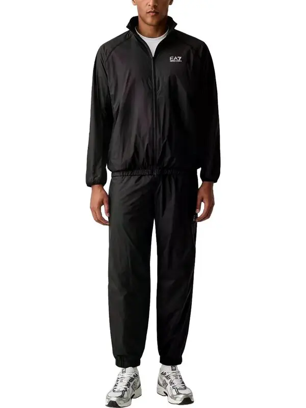 EA7 Logo-print Tracksuit - Black