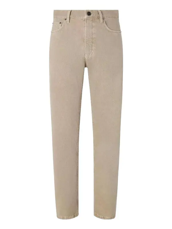 Zegna Cotton Tailored Pants - Neutrals