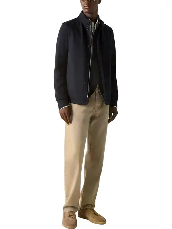 Zegna Cotton Tailored Pants - Neutrals