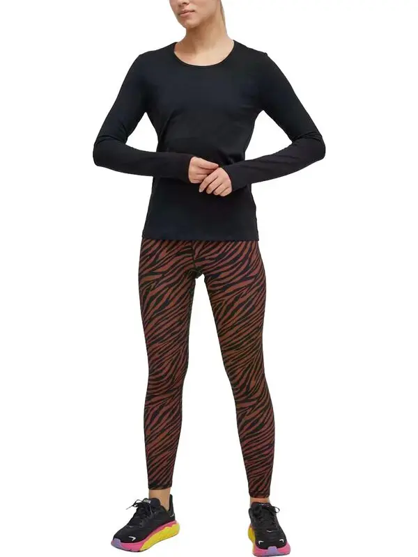 CASALL Mesh-panelled Long Sleeve T-shirt - Black