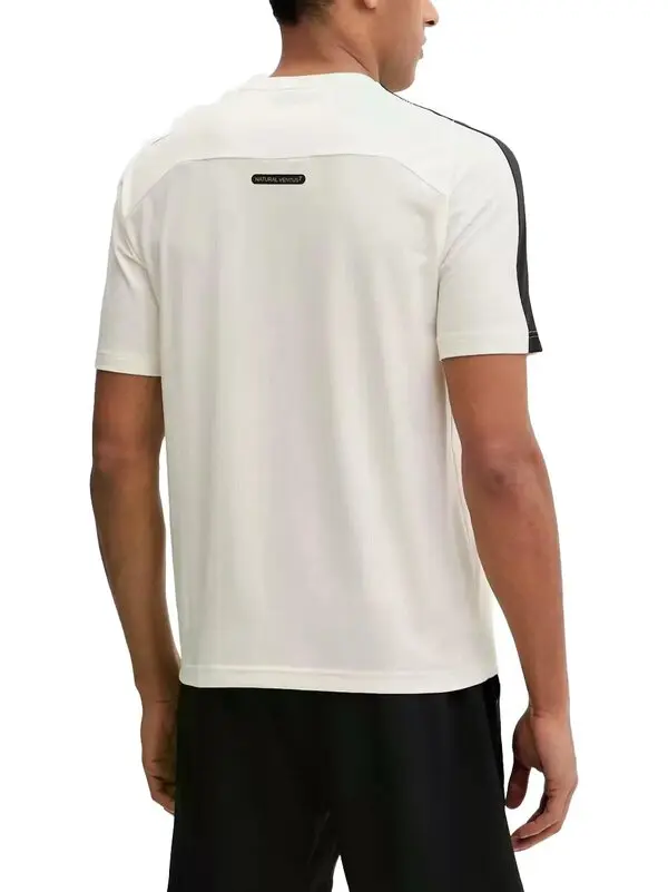 EA7 Dynamic Athlete Logo-print T-shirt - Neutrals