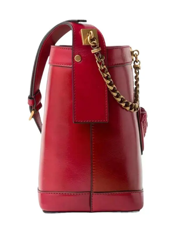 Versace Medusa '95 Chain-detail Bucket Bag - Red