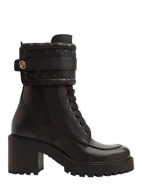 FERRAGAMO Shiraz Lace-up Boots - Black