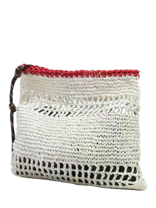 Bimba Y Lola Medium Raffia-effect Handbag - White