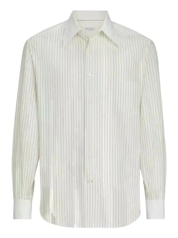 Brunello Cucinelli Striped Shirt - Neutrals