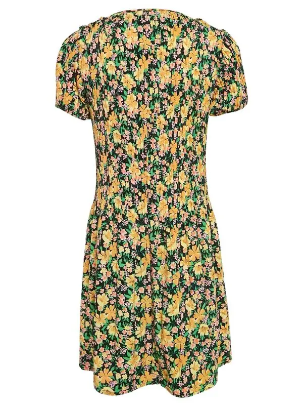 Maje Pre-owned Floral-print Dress - Black