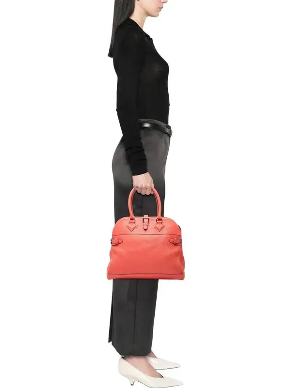 Hermès 2010 Clemence Atlas 35 Handbag - Red
