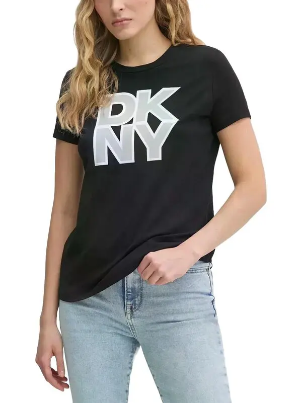 Dkny Logo-detail T-shirt - Black