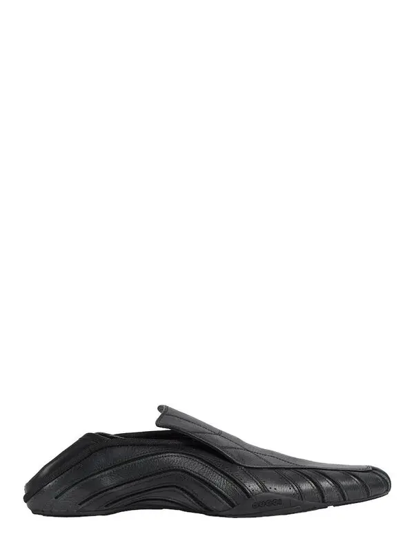 Gucci Leather Slip-on Sneaker - Black