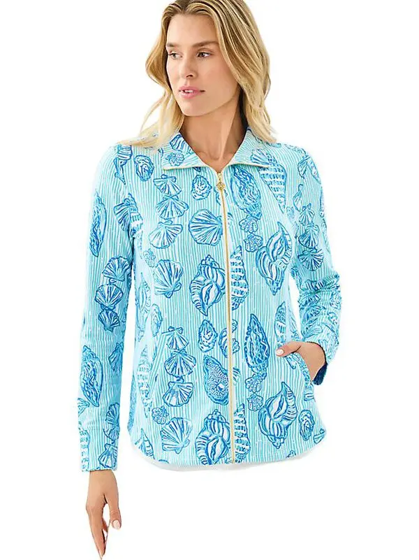 Lilly Pulitzer® Upf 50+ Leona Zip-up Jacket - Blue