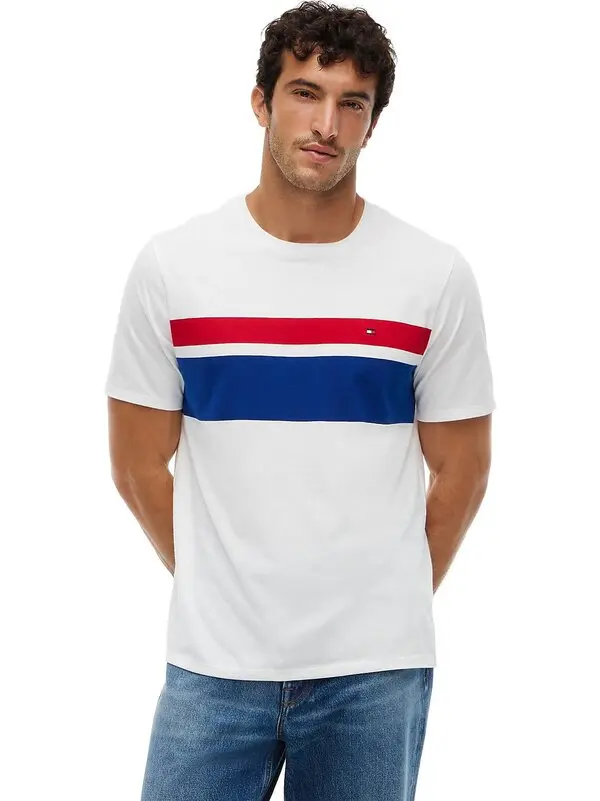 Tommy Hilfiger Block Stripe T-shirt - Ecru
