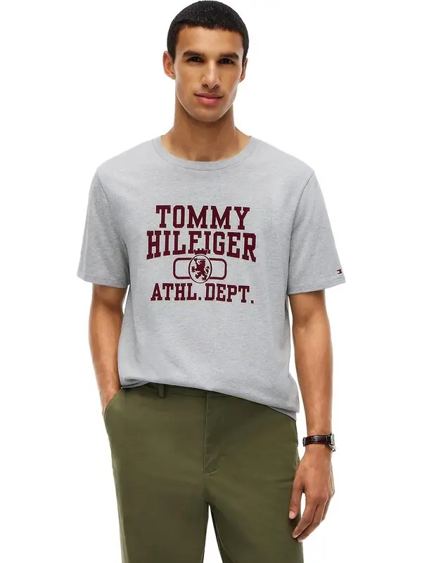 Tommy Hilfiger Athletic Department Logo T-shirt - Grey Heather