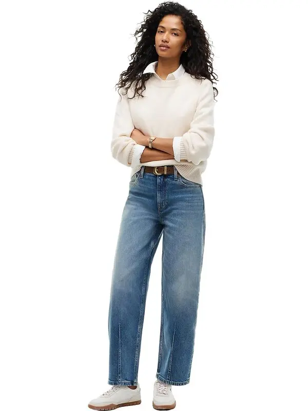 Tommy Hilfiger High-rise Barrel Jean - Medium Wash