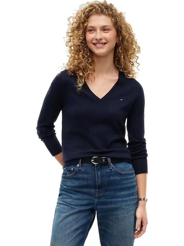 Tommy Hilfiger Viscose-blend Sweater - Navy Blue