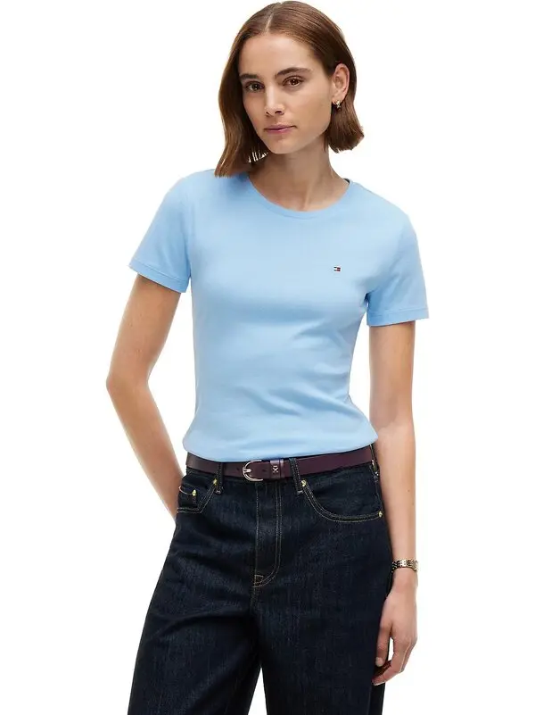 Tommy Hilfiger Crewneck Favorite T-shirt - Light Blue