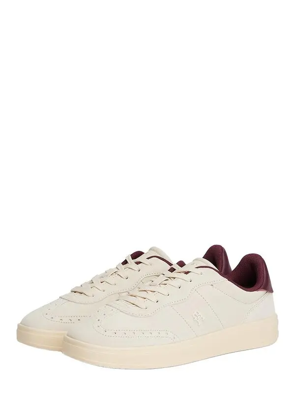 Tommy Hilfiger Padded Suede Skater Sneakers - Muslin