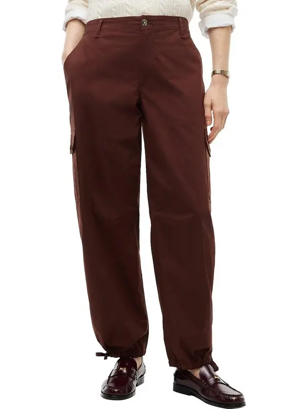 Tommy Hilfiger Relaxed Cargo Joggers With Drawstring Cuffs - Pure Brown