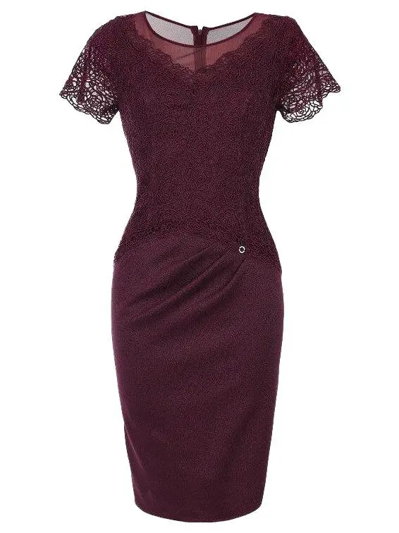 LUNA FASHION HOUSE Jody Cocktail Dress - Red